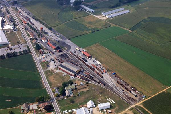 Locations Hub - Strasburg Rail Road Aerial View