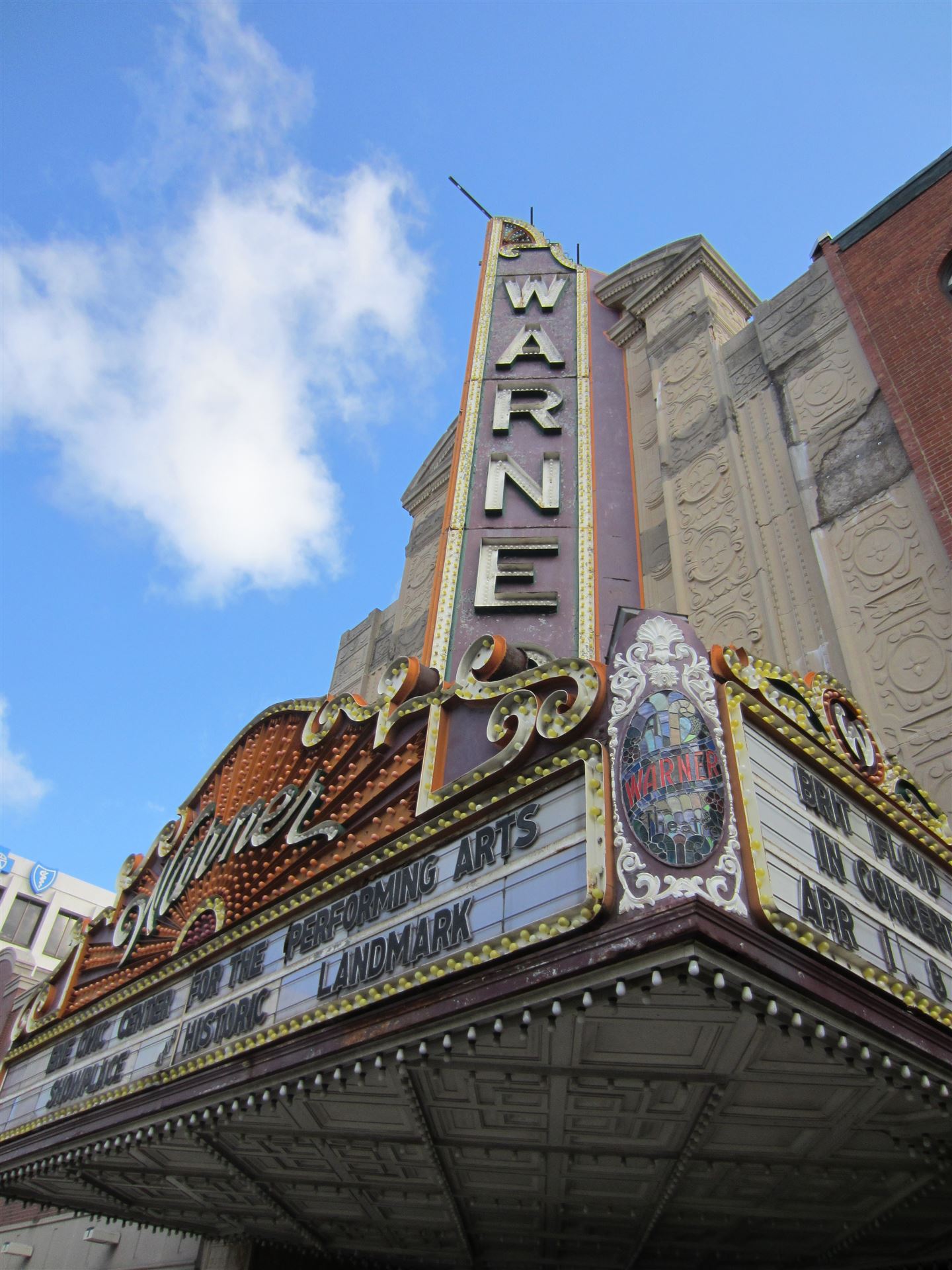 Locations Hub - Warner Theatre Marquee